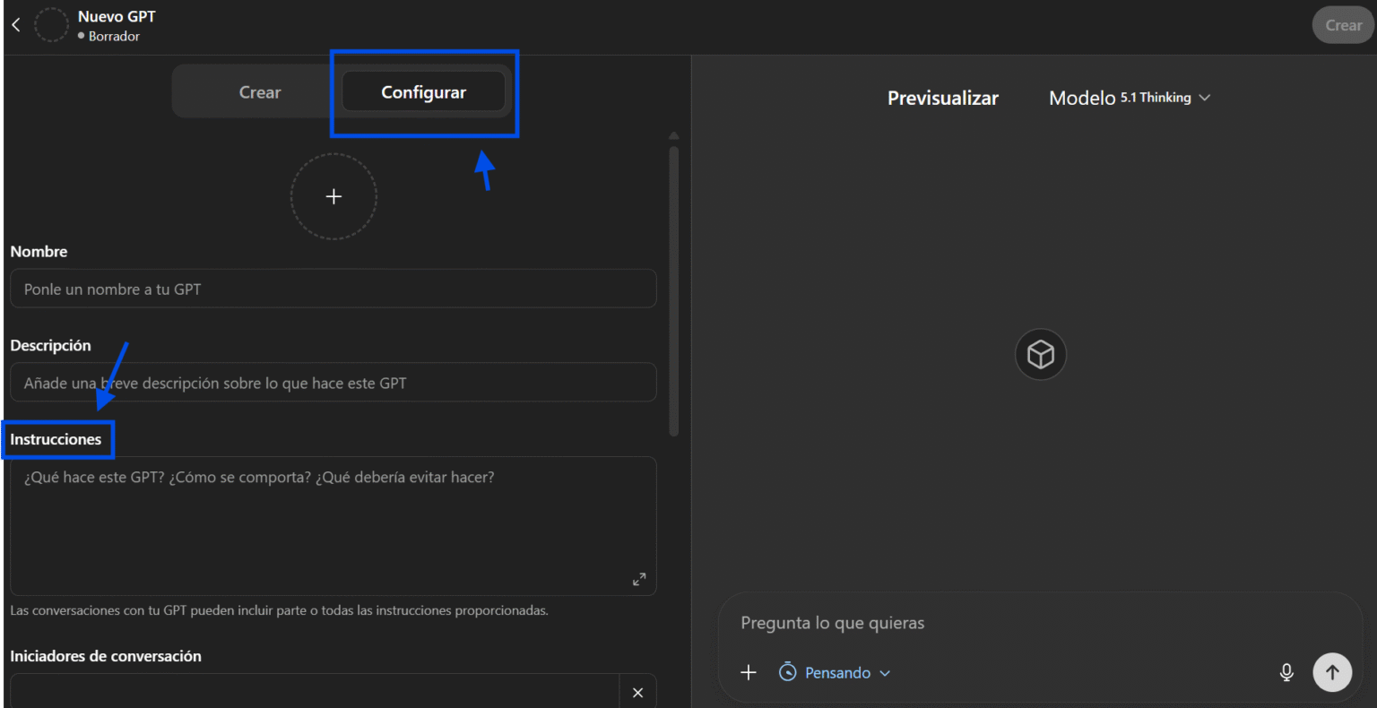 GPT personalizados | Cómo crear uno paso a paso